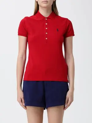 Ralph Lauren Cotton Polo Shirt With Logo - Red
