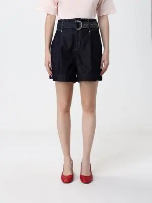 BOSS Denim Shorts With Graphic Print