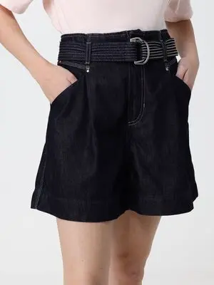 BOSS Denim Shorts With Graphic Print