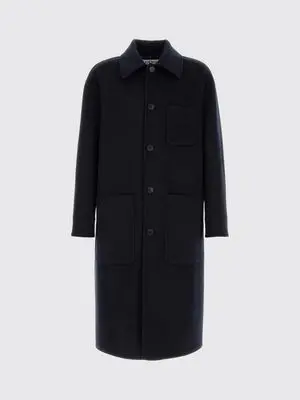 Loewe Single Breasted Wool And Cashmere Coat