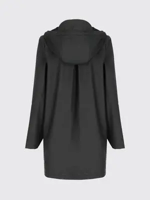Rains Hooded Waterproof Polyester Raincoat - Black