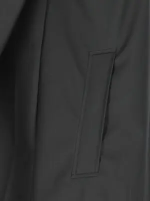 Rains Hooded Waterproof Polyester Raincoat - Black