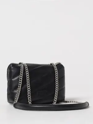 Pinko Quilted Leather Mini Bag With Chain Strap