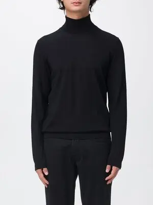 BOSS Fine Knit Turtleneck Sweater - Black 1