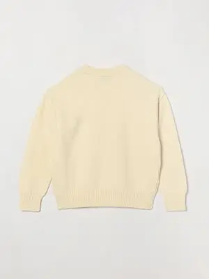 AMI Paris Turtleneck Jumper With Heart Logo - Ecru