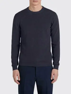 ZANONE Cotton Crew Neck Sweater - Blue