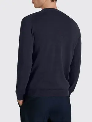 ZANONE Cotton Crew Neck Sweater - Blue