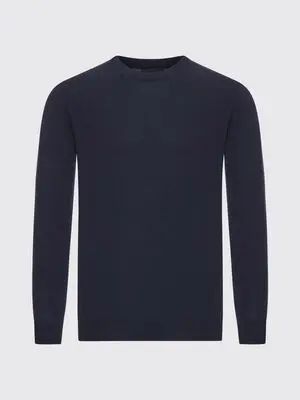ZANONE Cotton Crew Neck Sweater - Blue