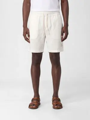 Portuguese Flannel Linen Blend Jogging Shorts - White