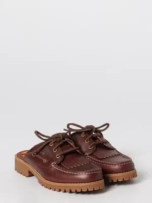 Timberland Authentic Leather Clogs With Fringes