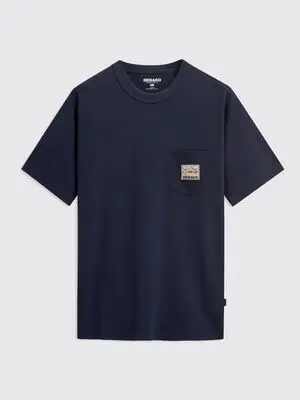 SEBAGO Crew-neck Short-sleeved Cotton T-shirt With Applied Logo