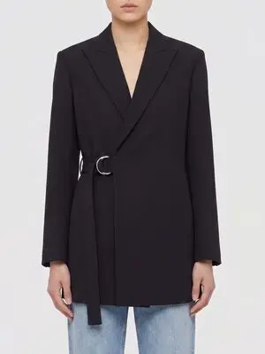 Loewe Wool Blazer With Belt - Black