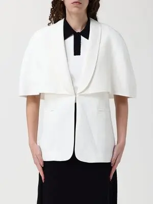 TWINSET Viscose Blend Cape Blazer - Pearl