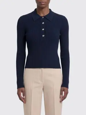 Michael Kors Viscose Knit Polo Shirt - Blue