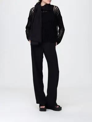 Max Mara Wool And Silk Stole - Black