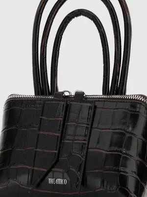 Attico Mini Friday Crocodile Print Leather Bag