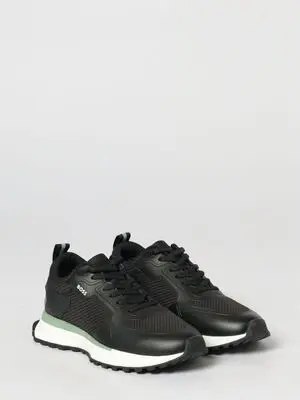 BOSS Mesh And Rubber Sneakers - Black
