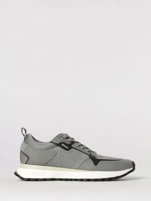 BOSS Mesh And Rubber Sneakers - Grey