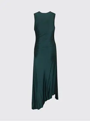Victoria Beckham Asymmetrical Ruched Dress - Black
