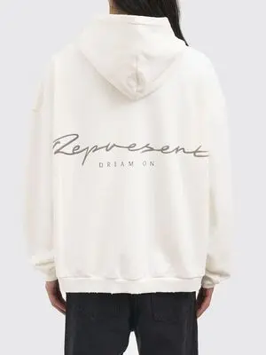 REPRESENT Printed Cotton Hoodie