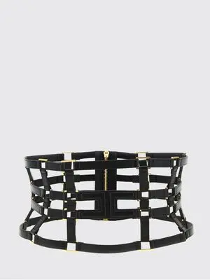 Elisabetta Franchi Cut-out Corset Belt - Black