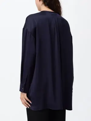 Giorgio Armani Silk Shirt With Pussybow Collar