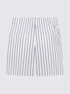 AMI Paris Striped Cotton Shorts