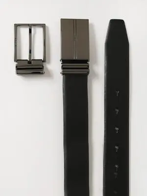 BOSS Leather Belt With Buckle