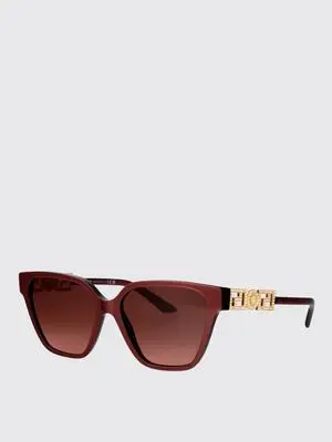 Versace Embellished Square Frame Sunglasses - Red