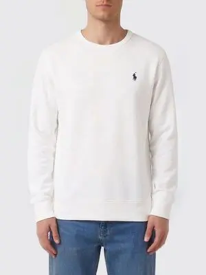 Polo Ralph Lauren Cotton Blend Crewneck Sweatshirt With Logo - White