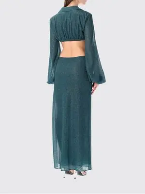 Oseree Metallic Maxi Dress