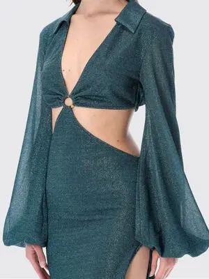 Oseree Metallic Maxi Dress