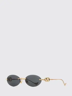 Valentino Garavani Oval Metal Sunglasses With Vlogo Signature - Gold