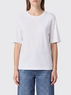 Herno Short-sleeved Crew Neck T-shirt In Pure Cotton - White
