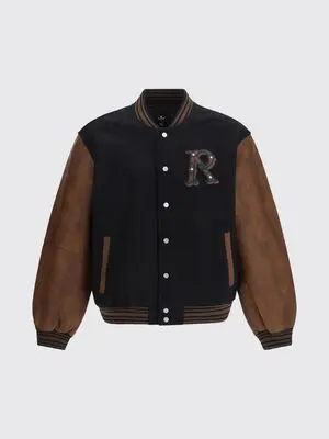 REPRESENT Wool Bomber Jacket With Logo - Black