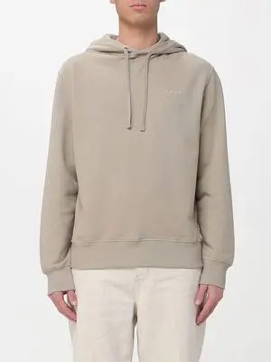 Hogan Cotton Hoodie With Drawstring - Mud