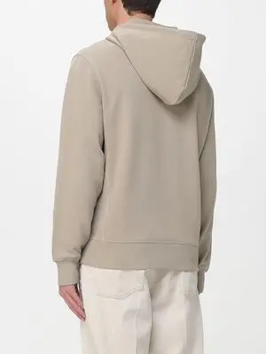 Hogan Cotton Hoodie With Drawstring - Mud