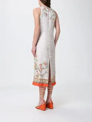 Just Cavalli Printed Viscose Midi Dress