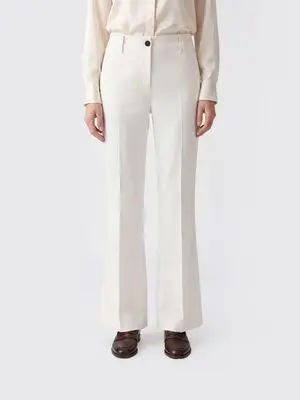 Brunello Cucinelli Straight Cotton Trousers - White