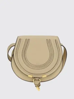 Chloé Marcie Mini Grained Calfskin Crossbody Bag - Beige