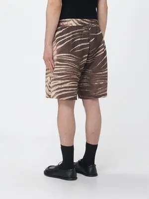 Just Cavalli Zebra Print Cotton Jogging Shorts