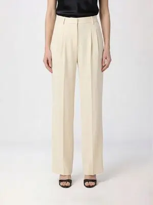 Andamane Nathalie Satin Palazzo Trousers - Milk