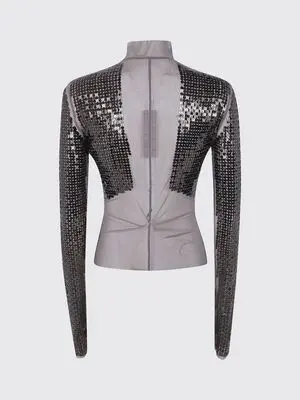 Rick Owens Gary Stretch Fabric Jacket With Sequins