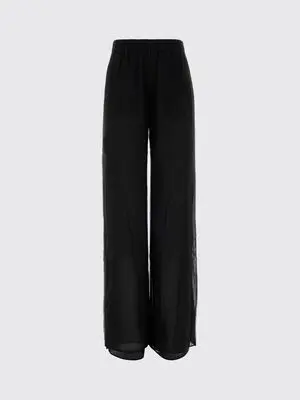Andamane High-waisted Wide-leg Palazzo Pants In Crêpe - Black