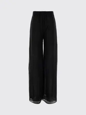 Andamane High-waisted Wide-leg Palazzo Pants In Crêpe - Black