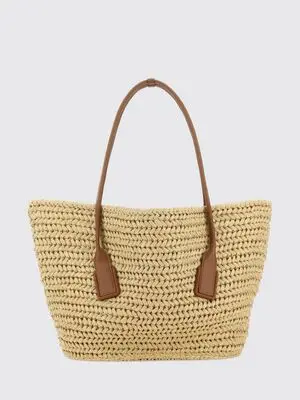 Bottega Veneta Medium Arco Raffia Tote Bag With Double Leather Handles