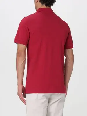 FAY Stretch Cotton Polo Shirt - Red