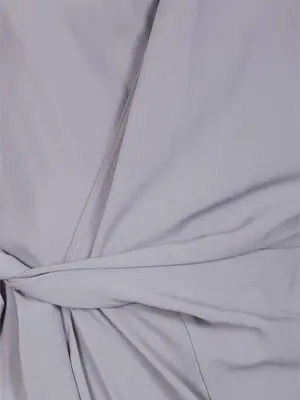 Rick Owens Asymmetric Silk Blend Dress - Grey