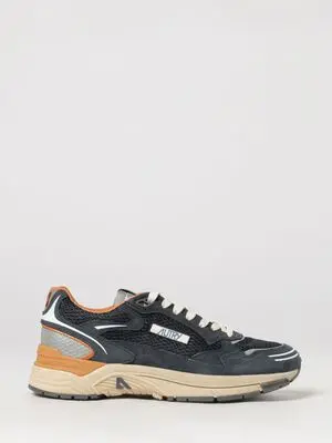 AUTRY Hyperway Low-top Sneakers In Leather, Suede, And Mesh - Ink