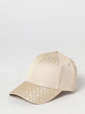 BOSS Polyester Baseball Cap With All-over Jacquard Logo - Beige